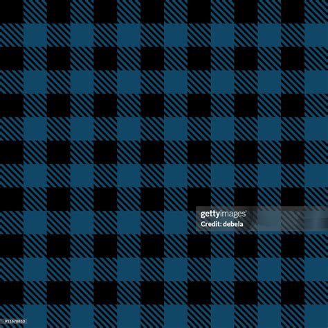 Blue Lumberjack Cloth Fabric Pattern High Res Vector Graphic Getty Images