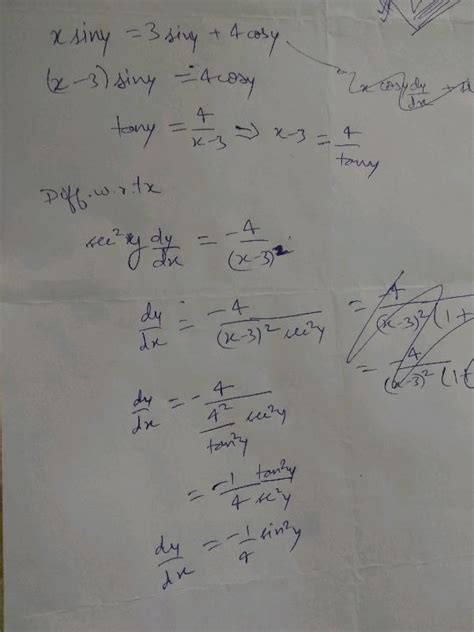 Begin Array L Text If X Sin Y 3 Sin Y 4 Cos Y Text