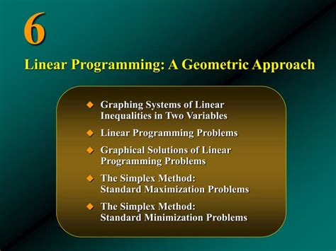 A Geometrical Approach In Linear Programming Problems Ppt