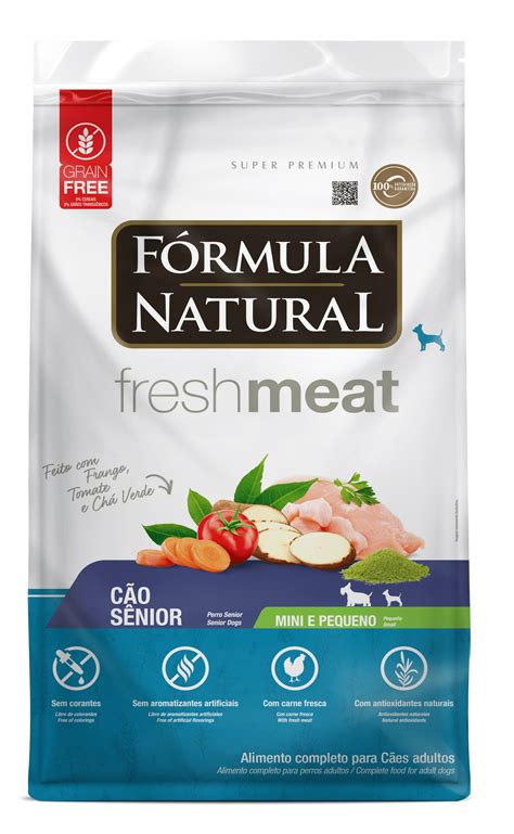 Fórmula Natural Super Premium Fresh Meat Cão Sênior Portes Mini E