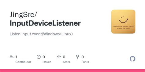Github Jingsrcinputdevicelistener Listen Input Eventwindowslinux