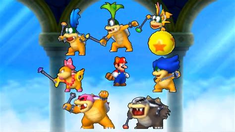New Super Mario Bros 2 All Koopaling Boss Battles Youtube