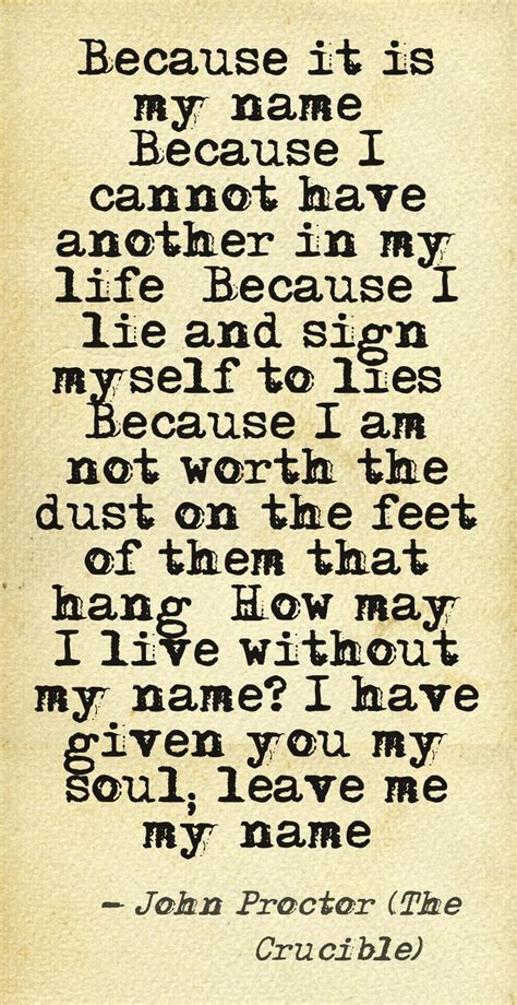 Quotes From John Proctor The Crucible Quotesgram
