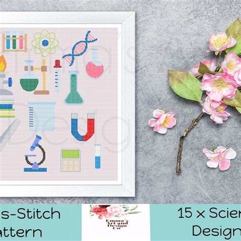 Science Cross Stitch Etsy