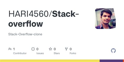 Github Hari4560stack Overflow Stack Overflow Clone