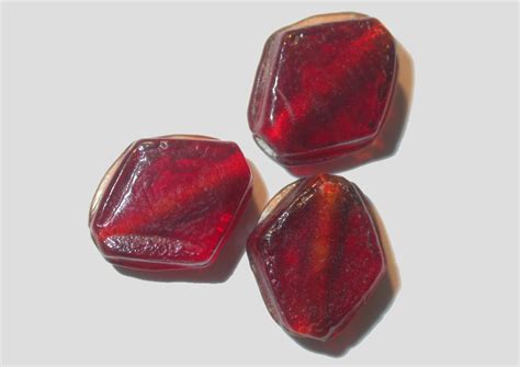 Flat Diamond Shape 10mm Red Bead Trimming And Craft Co