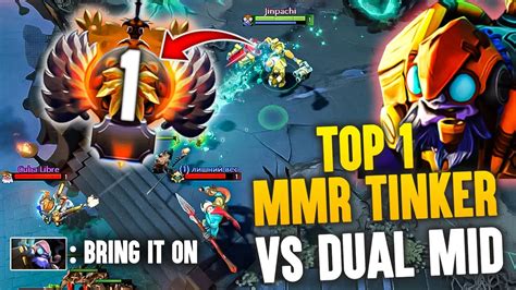 How Top 1 Mmr Plays Tinker Vs Dual Mid Dota 2 Youtube