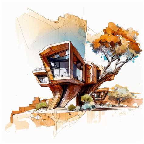 Tree House Architectural Drawing