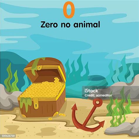 Vetores De Ilustrador Do Número Zero Debaixo Dágua E Mais Imagens De