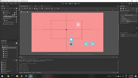 help needed with android buttons and glow effect r godot