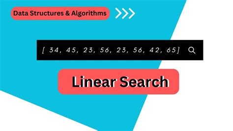 Linear Search Data Structures And Algorithms How To Search Element In An Array Youtube