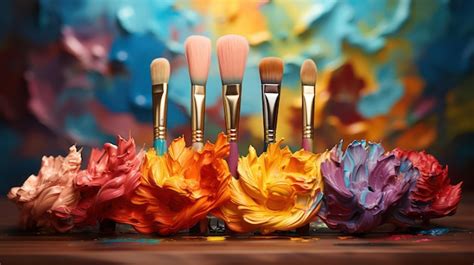 Makeup Brush Premium Ai Generated Image