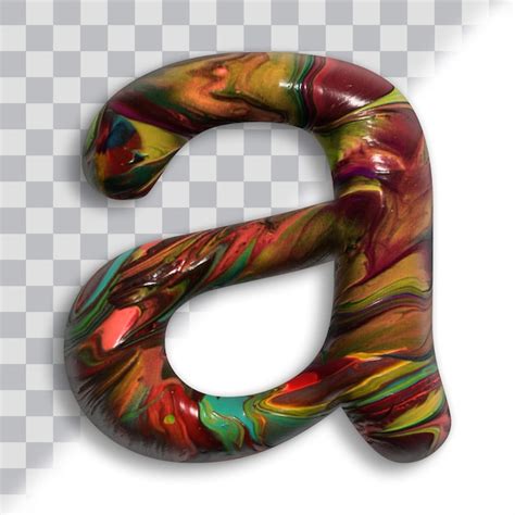 Acrílico digital 3d letra minúscula a Archivo PSD Premium