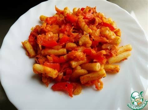 Макароны с овощами постные – кулинарный рецепт