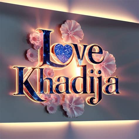 Free 100 Khadija Name Wallpaper Images Logo 2024 Name Wallpaper Pink Glitter