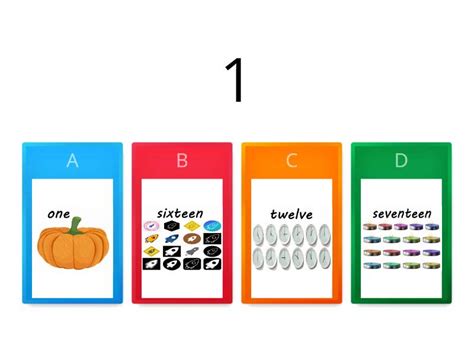 Basic Numbers 1 To 20 Quiz Questionário