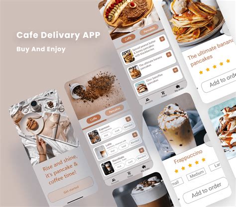 Cafe App Ui Design On Behance