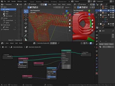 Making Chainmail With Alternating Rows Of Rings Modeling Blender