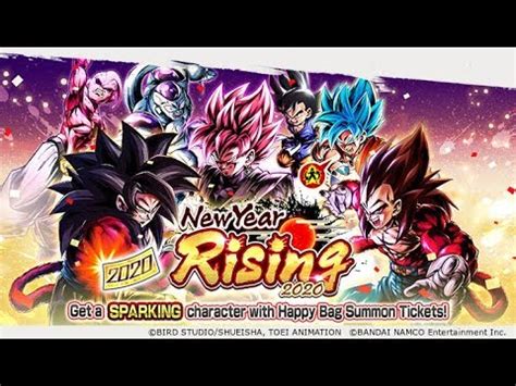 NEW YEAR RISING 2020 SUMMONS Dragon Ball Legends YouTube