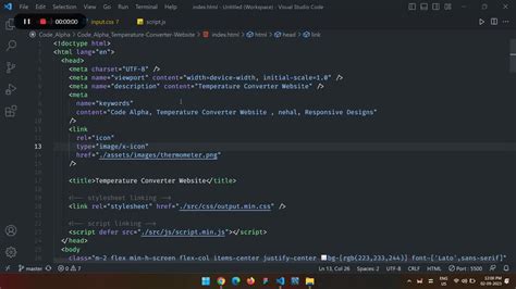 Nehal Sahu On Linkedin Codealphaintern Webdevelopment Temperatureconverter Frontend