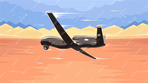 Drone Drone Drone Espion De Drone Militaire Illustration Vectorielle