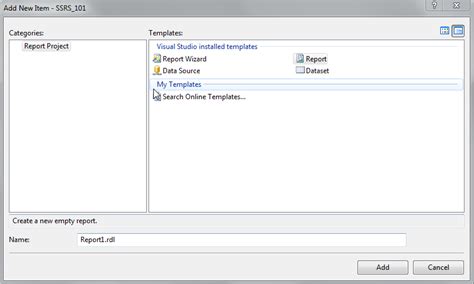 Ssrs 101 Creating Basic Report In Bidspart I Just A Thought