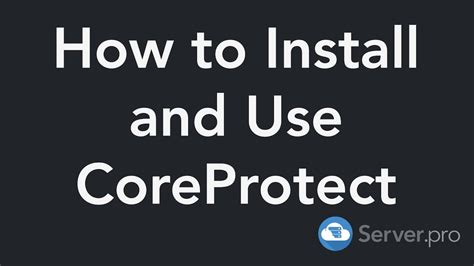 How To Setup Coreprotect Minecraft Java Youtube