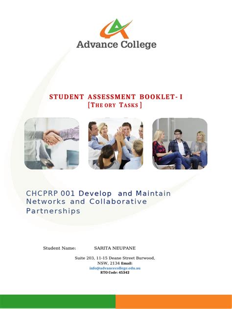 Chcprp001 Complete Pdf Collaboration Goal