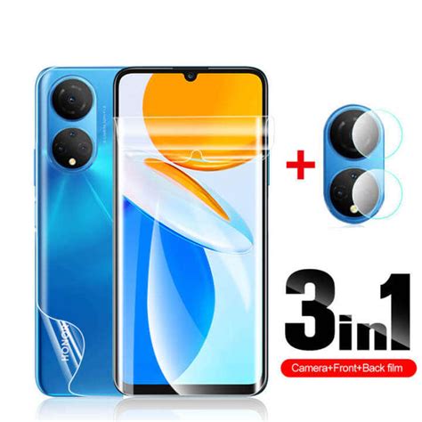 Hydrogel ฟิล์มสำหรับ Huawei Honor X7หน้าจอป้องกันกล้องเลนส์สำหรับ Xonor X7 X9 5g X8 50 Lite X8