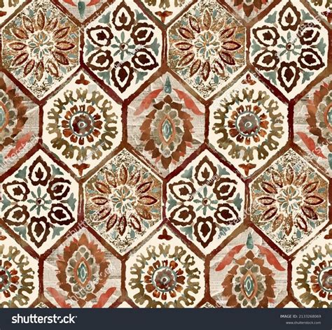 Water Color Floral Pattern Multi Color Stock Illustration 2133268069