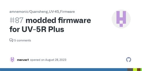 Modded Firmware For UV 5R Plus Issue 87 Amnemonic Quansheng UV K5 Firmware GitHub
