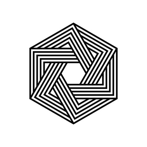 Abstract Hexagon Logo Design Vector Illustration Vector Art At Vecteezy