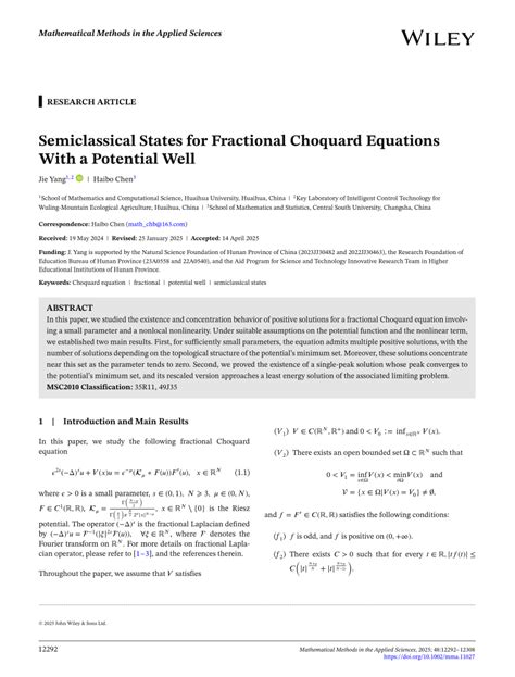 Semiclassical States For Fractional Choquard Equations With A Potential Well Request Pdf