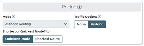 Dispatch Configuration Route Calculation 365 Management Autocab Help