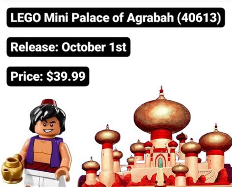 Leaked Lego Disney Sets Feature Aladdin Upcoming Animated Film Wish
