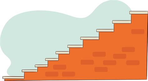 Premium Vector Stair Steps In Cartoon Style Isolated Vector Staircase With Marble Steps