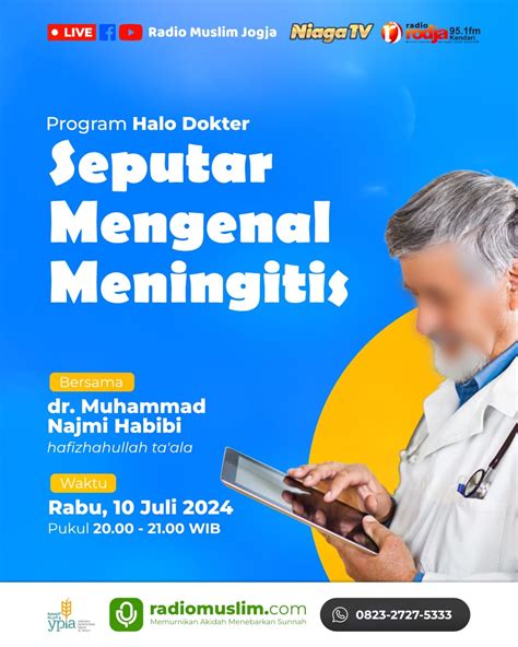 Halo Dokter Seputar Mengenal Meningitis Radio Muslim Jogja
