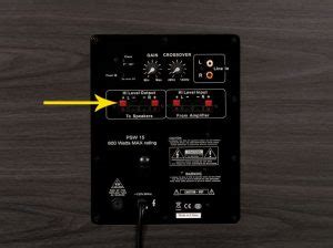 How To Easily Connect A Subwoofer To Speaker Level Outputs