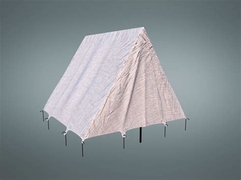 Vintage Camping Tent 3d Model Pixlnexs Store