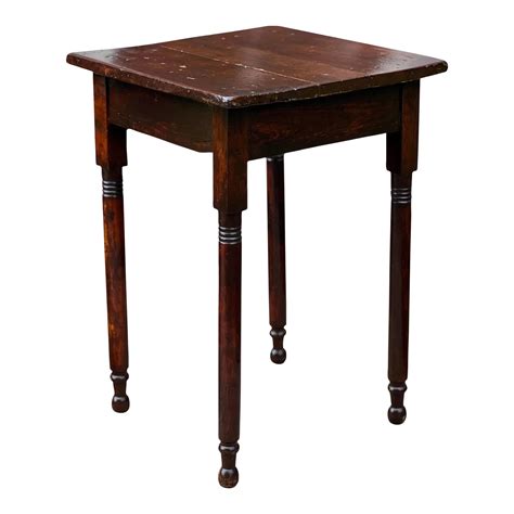 19th Century Mahogany Small Work Side Table Chairish