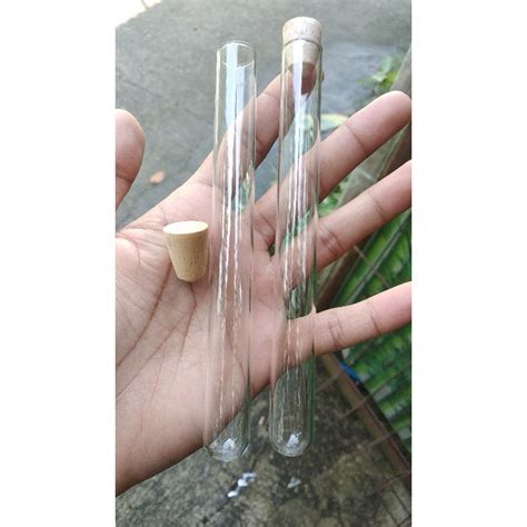 Jual Tabung Reaksi Ml Tabung Kaca Tutup Kayu Tabung Kaca X