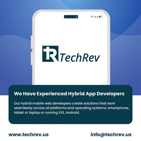 Techrev On Linkedin Techrev Hybridappdevelopment