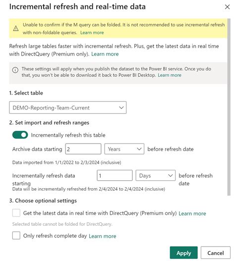 Power Bi Incremental Refresh Ado Analytic View Azeeki