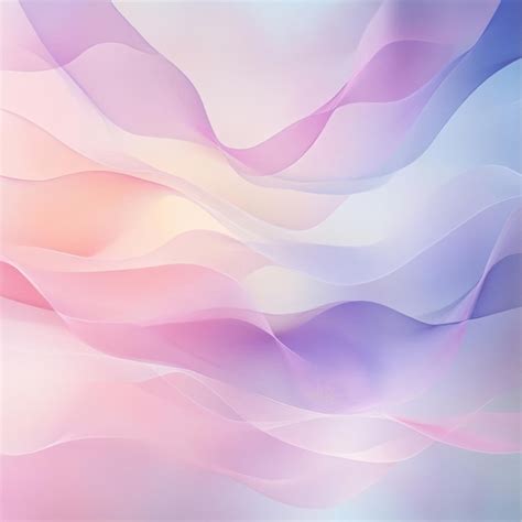 Abstract Background With Soft Pastel Colors And Flowing Wavy Lines Premium Ai Generated Image