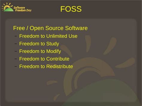intorduction to foss and gnu linux ppt