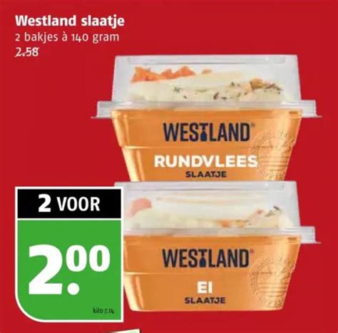 Westland Slaatje 140 G Aanbieding Bij Poiesz