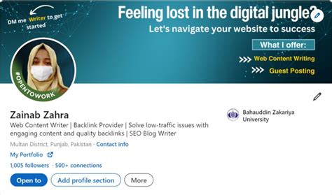 Zainab Zahra On Linkedin Linkedin 1kfollowers Keepgrowing Zainabzahra Webcontentwriter