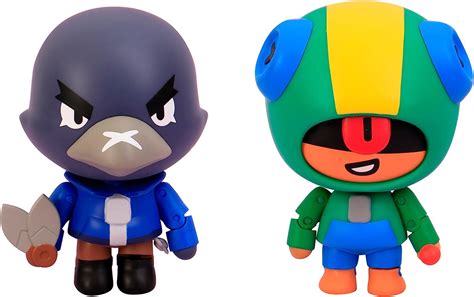 Bizak Brawl Stars Action Figure Pack Of 2 In Box Crow Lion