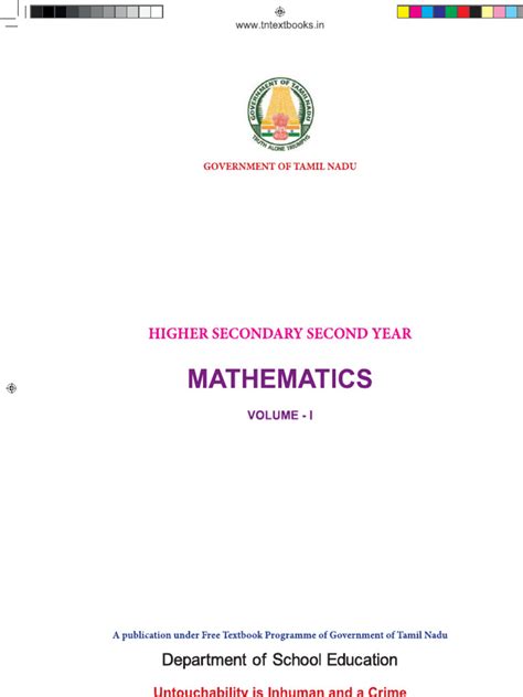 11th Mathematics Vol 1 Em Pdf