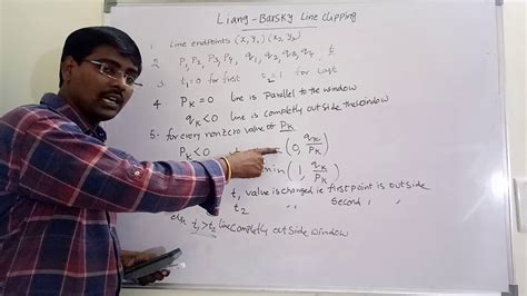 COMPUTER GRAPHICS LIANG BARSKY LINE CLIPPING ALGORITHM WITH EXAMPLES